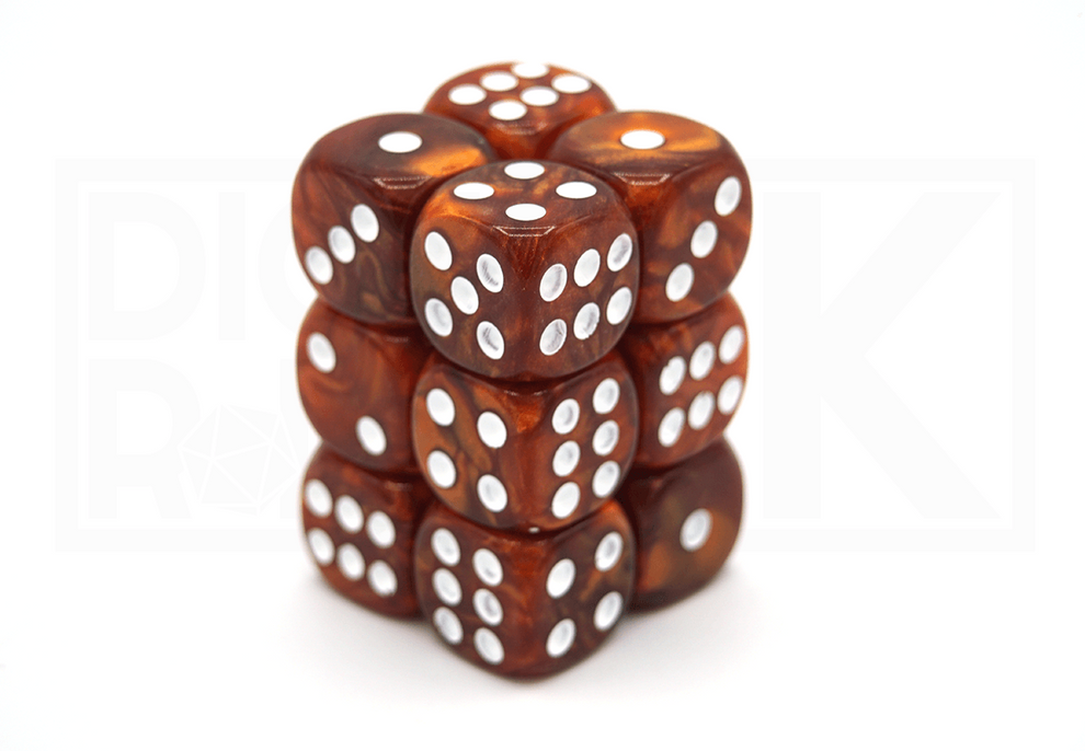 12x16MM Dice Block | Pearl Amber – Moonhopper Games