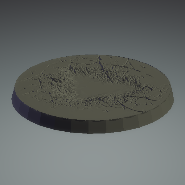 BA0220: 32mm Ancient Blast crater – Moonhopper Games