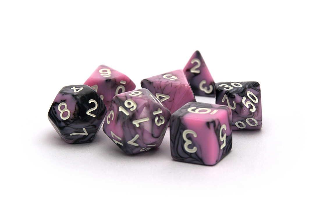 Elemental Dice | Black & Pink – Moonhopper Games