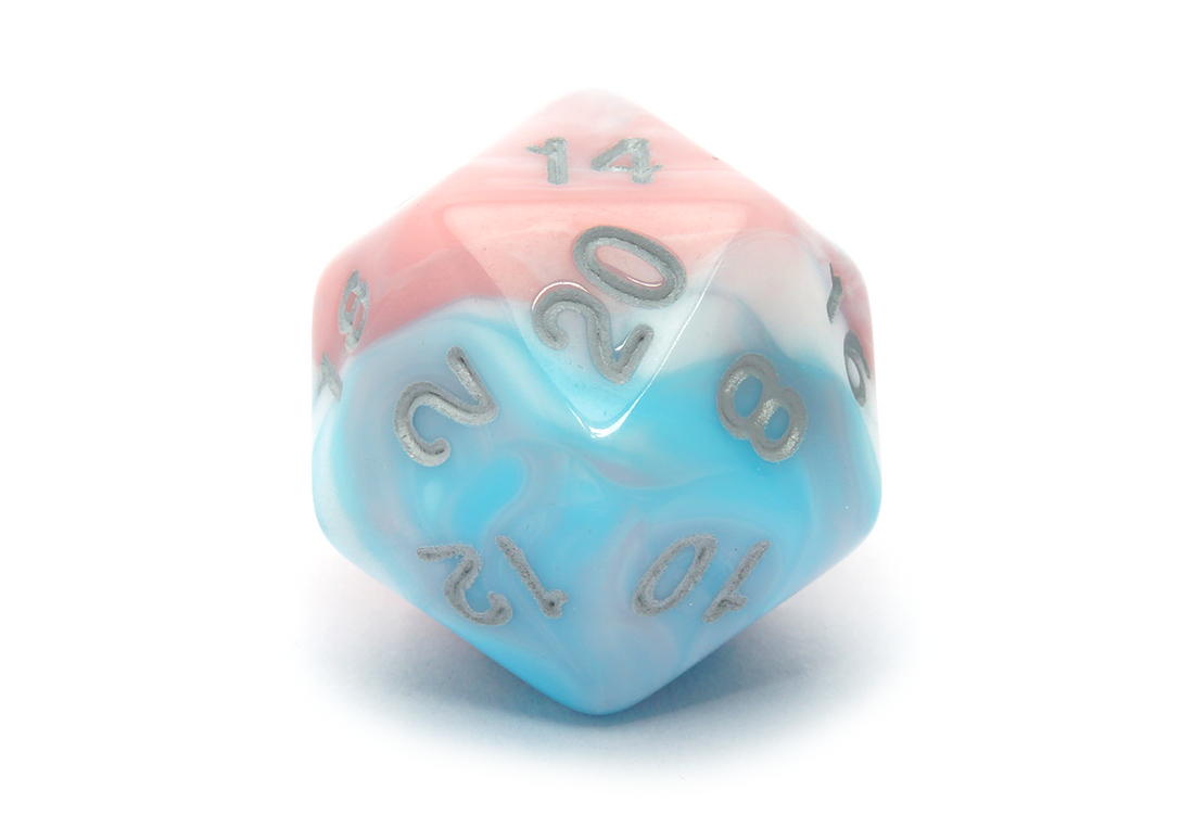 Blend Dice | Pink & Baby Blue – Moonhopper Games
