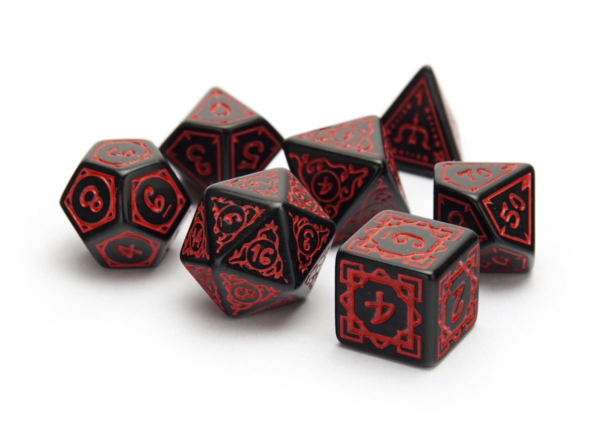 Druid's Circle Dice | Red – Moonhopper Games