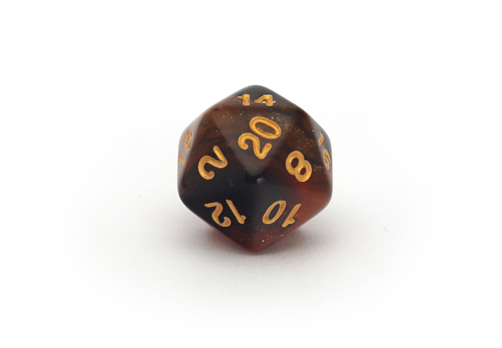Elemental Dice | Black & Gold – Moonhopper Games