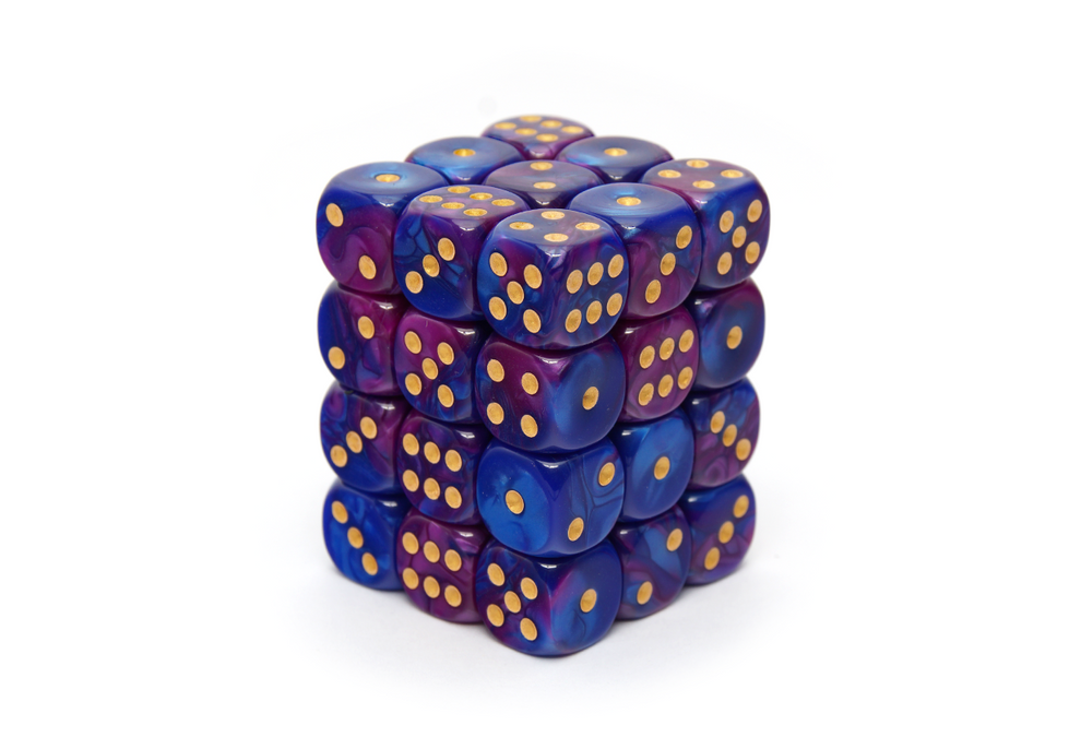 Elemental Dice | Midnight Purple | 36x12mm Dice Block – Moonhopper Games